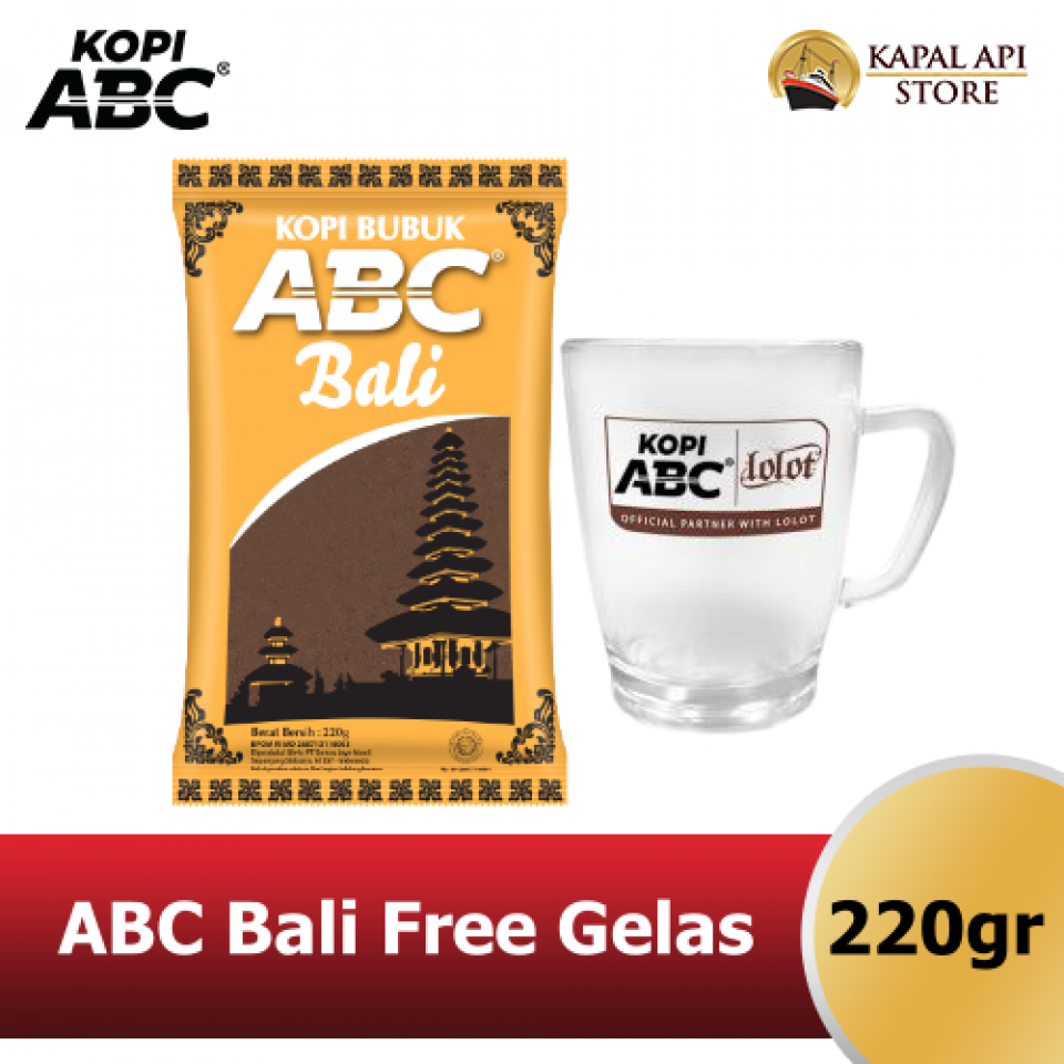 ABC Bali (220 GR) Free Gelas | Kapal Api Store: Official E-Commerce PT ...