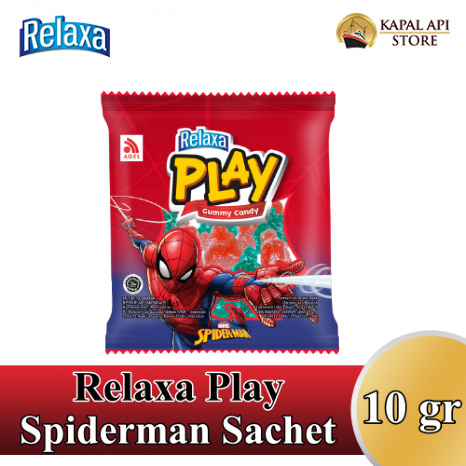 Relaxa Play Mix Avenger Spiderman Sachet 12 x 10 GR | Kapal Api Store ...