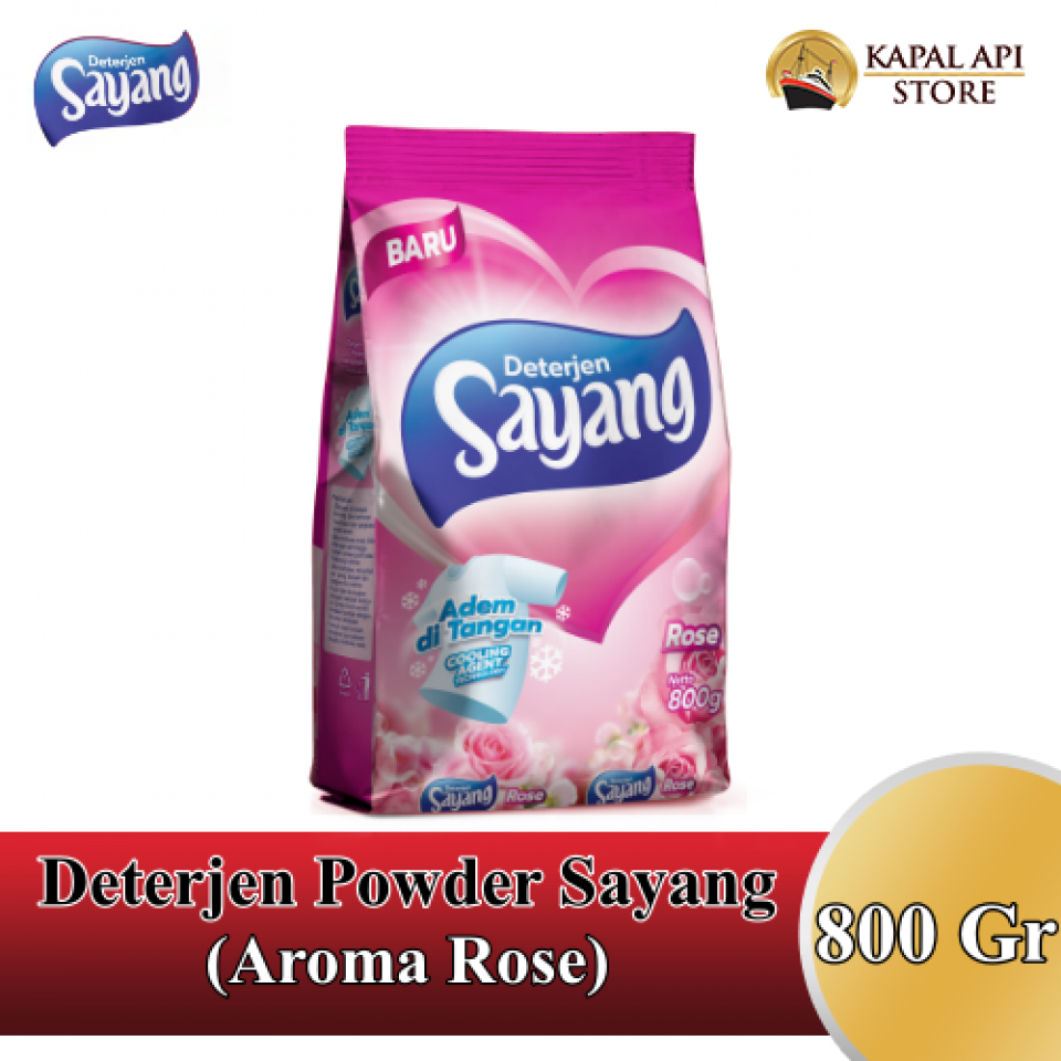 Sayang Rose Powder Detergent 800GR | Kapal Api Store: Official E ...