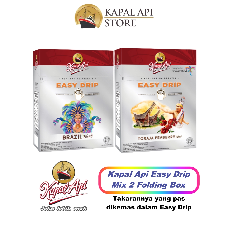 KAPAL API Drip Mix 2 Folding Box (5 x 10 gr) | Kapal Api Store ...