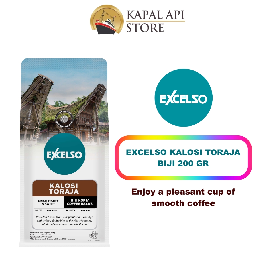 EXCELSO KALOSI TORAJA BIJI 200 GR | Kapal Api Store: Official E ...
