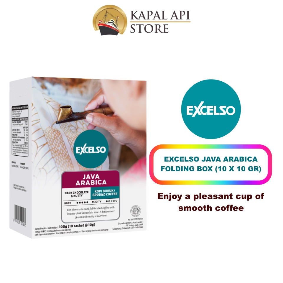 Excelso Java Arabica - Folding Box (10 Sachet x 10gr) | Kapal Api Store ...