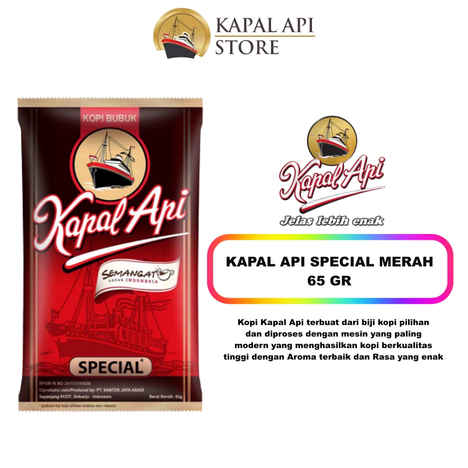 Kapal Api Special Merah (65 gram) | Kapal Api Store: Official E ...