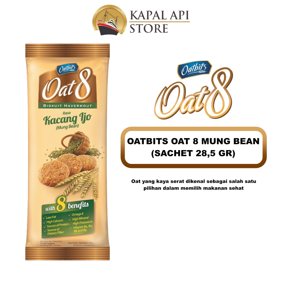 Oatbits Oat 8 Mung Bean (Sachet, 12 X 28,5 GR) | Kapal Api Store: Official E-Commerce PT Kapal ...