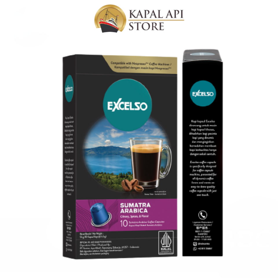 Excelso Kopi Sumatera Arabica - Nepresso Compatible Coffee Capsule | Kapal Api Store: Official E ...