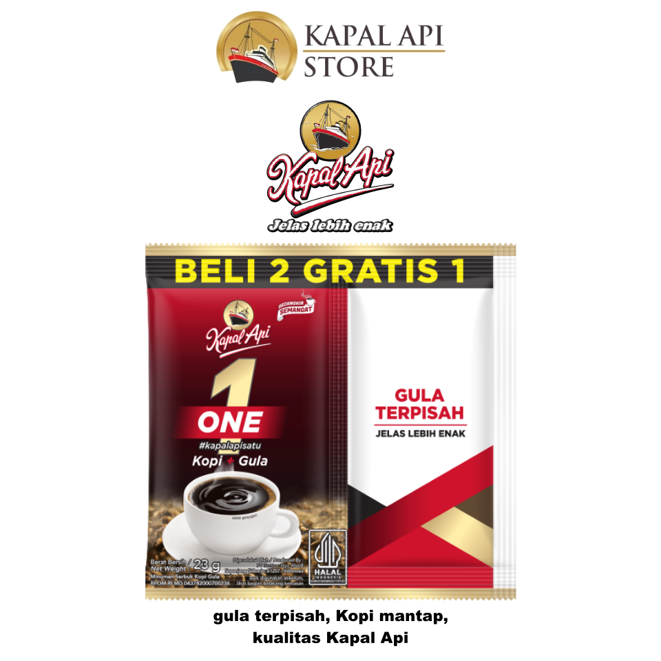 KAPAL API ONE (10 sachet @23gr) | Kapal Api Store: Official E-Commerce ...